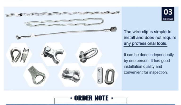 FTTH ADSS/OPGW hanging Cable tension clamp Preformed Armour Rods ...