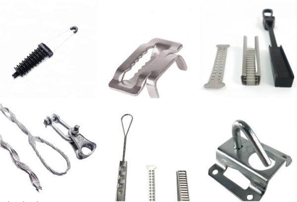 Fiber Optic Cable Clamp Fiber Cable Bracket Fitting Accessories Pole ...