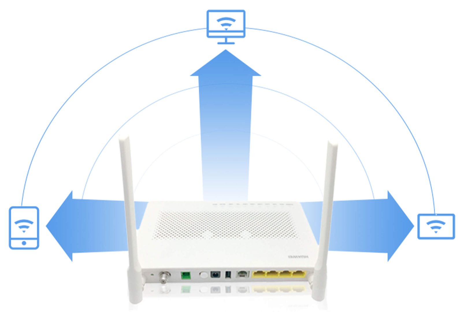 Fiber Optic Modem ONU Huawei EG8143A5 Fiber Optical Xpon Wifi with 1 GE ...