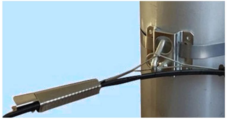 Ftth Galvanized Steel Pole Bracket for Hooking Drop Cable Tension Clamp ...