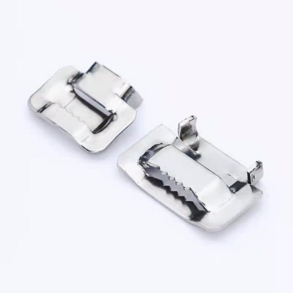 Heavy Duty 1/2" 3/4" 201 304 Stainless steel Teeth Buckle Ear Lokt ...