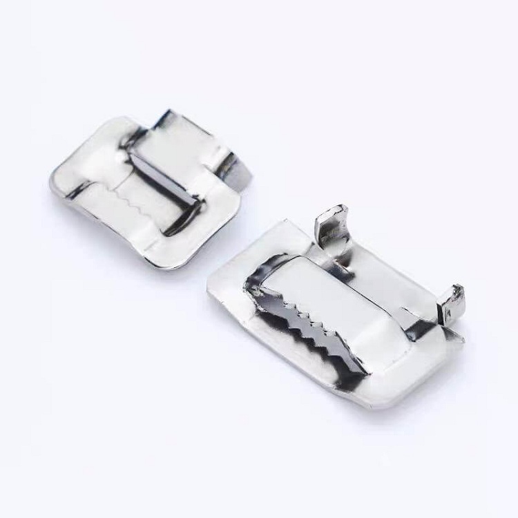 Heavy Duty 1/2" 3/4" 201 304 Stainless steel Teeth Buckle Ear Lokt ...