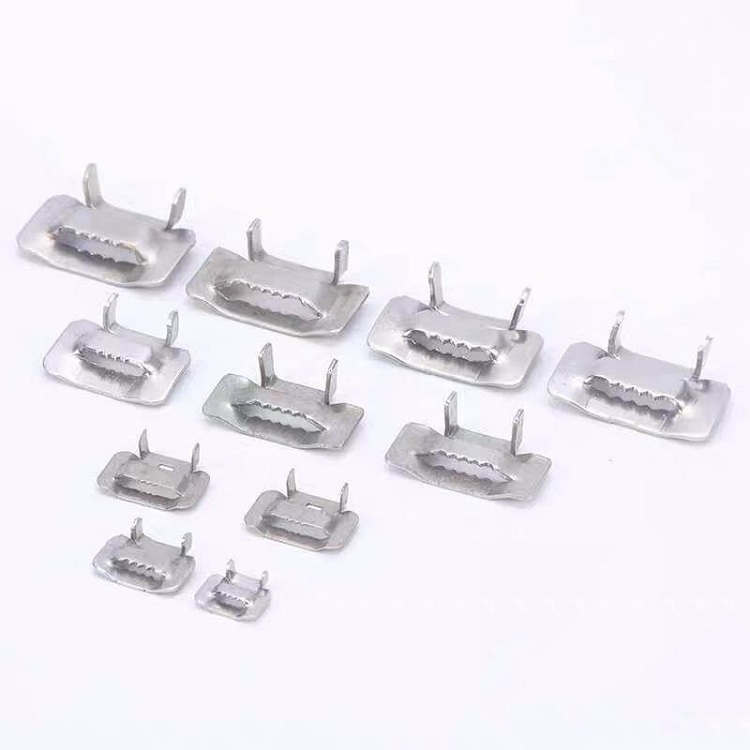 Heavy Duty 1/2" 3/4" 201 304 Stainless steel Teeth Buckle Ear Lokt ...